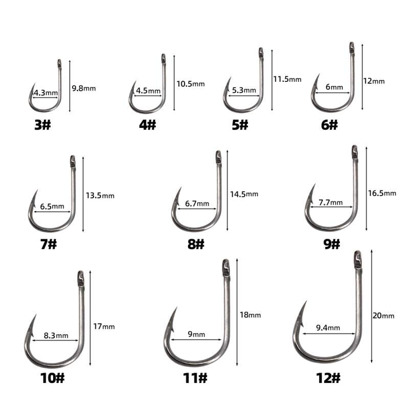 50pcs - 1000pcs Ordinary fish hooks wholesale – Dellsy