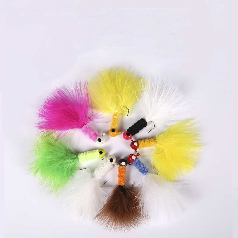 50 pc fly bionic feather lure – Dellsy